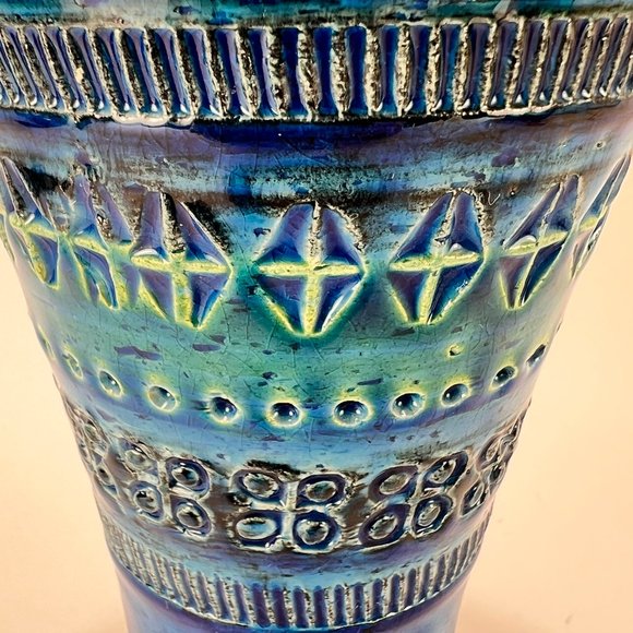 Bitossi | Accents | Bitossi Flavia Aldo Londi Rimini Blu Vase Ceramic ...